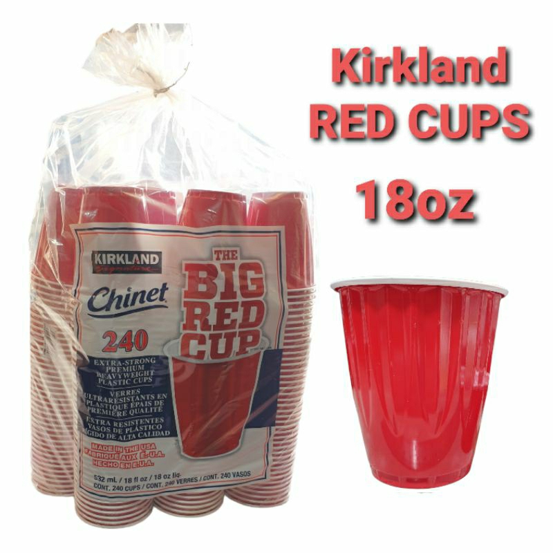 18oz Kirkland Red Cups Big Cup Party Cup | Shopee Philippines
