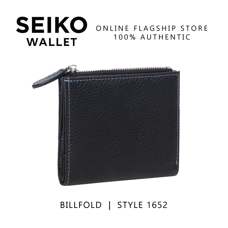 Seiko Wallet Genuine Leather Billfold (With RFID Blocker) 1652 | Shopee ...