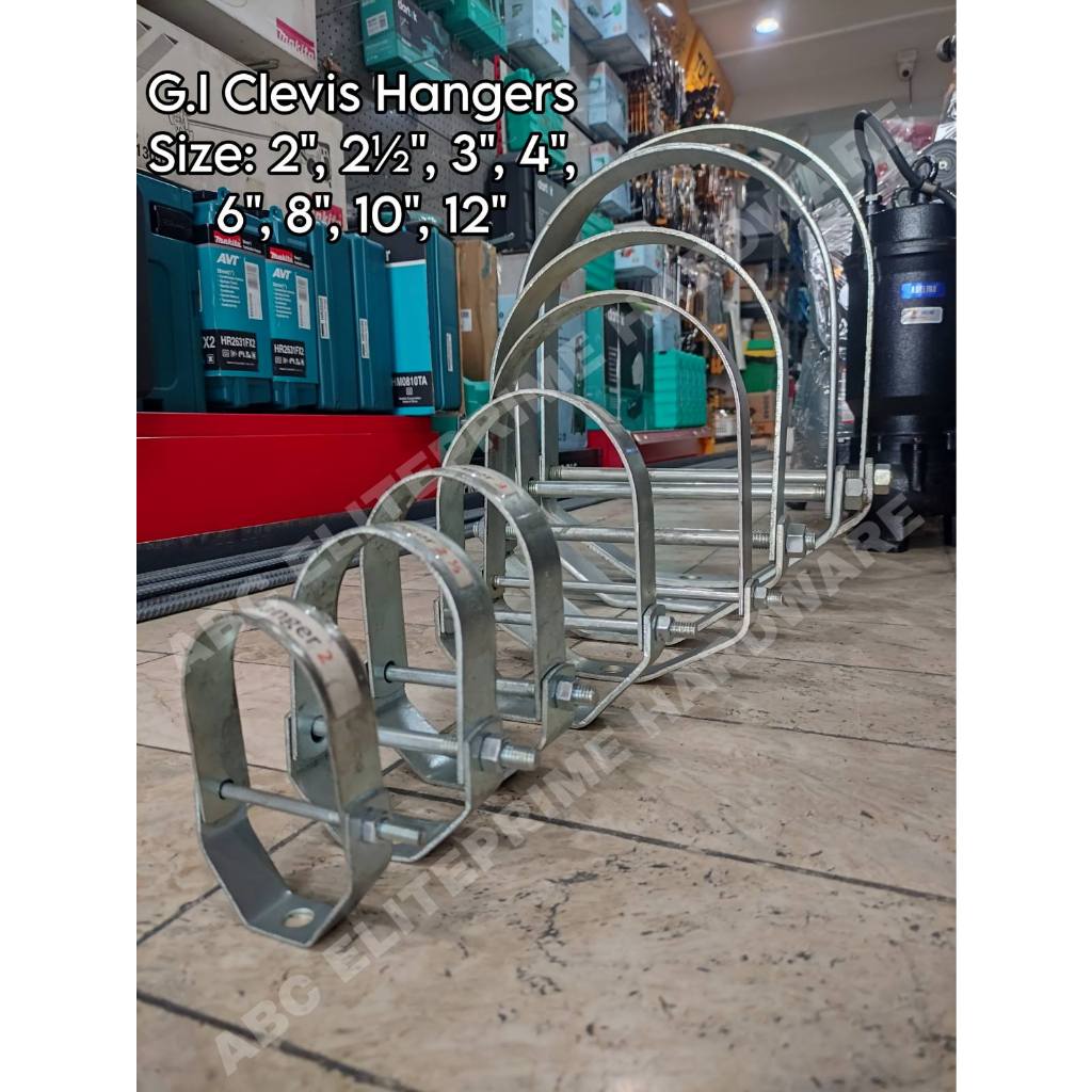 G.I. Clevis Hanger (Pipe Size: 8", 10" or 12") | Shopee Philippines