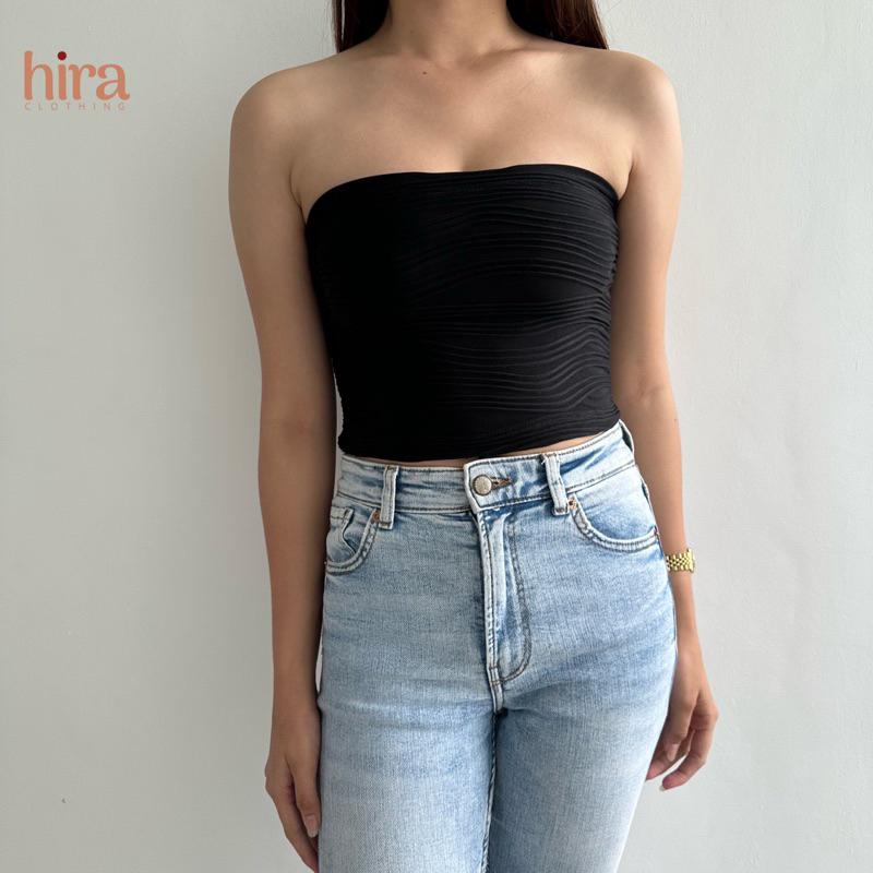 HIRA• Wave Embossed Tank Top For Women | Shopee Philippines
