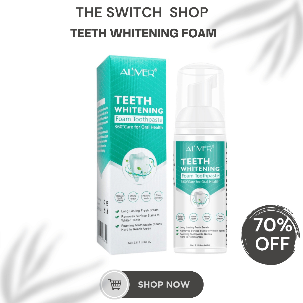 Aliver Teeth Whitening Duo: Foam and Toothpaste - Revamp Your Oral Care ...
