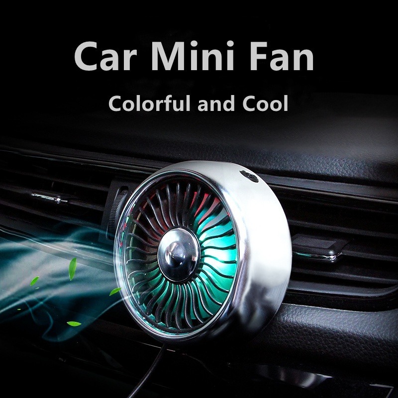 Car Fan USB Mini Portable Fan for Car Multi-function Universal Auto Fan ...