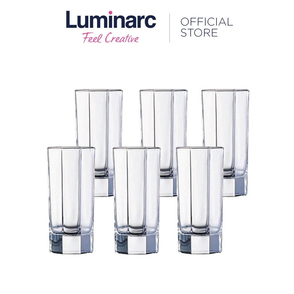 Luminarc Octime High Ball Tumbler 33cl 6pc Drinking Glass Water Tumbler ...