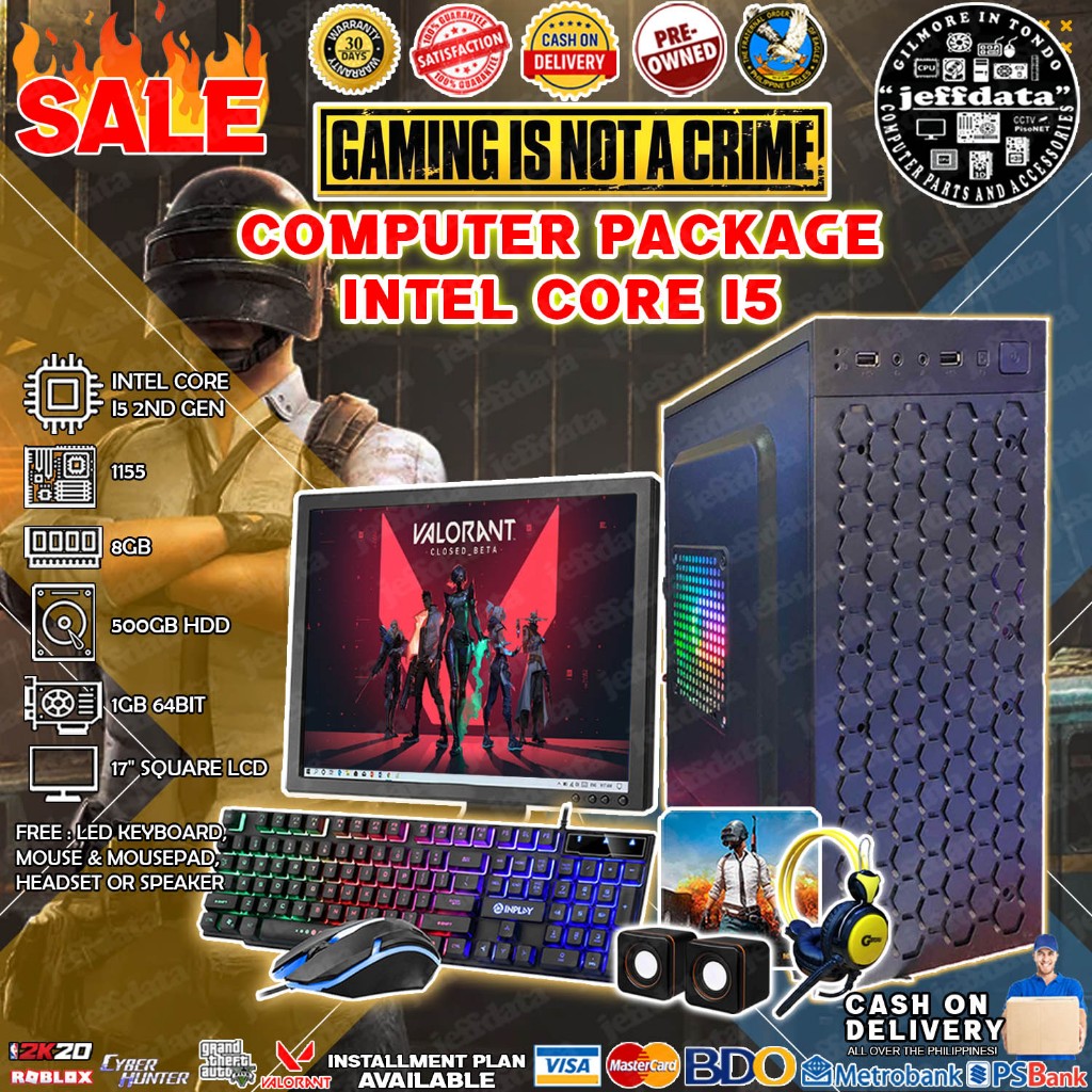 COMPUTER PACKAGE i5 2ND GEN 8GB 500GB HDD 1GB 64BIT 17SQ FREE LBMS ...