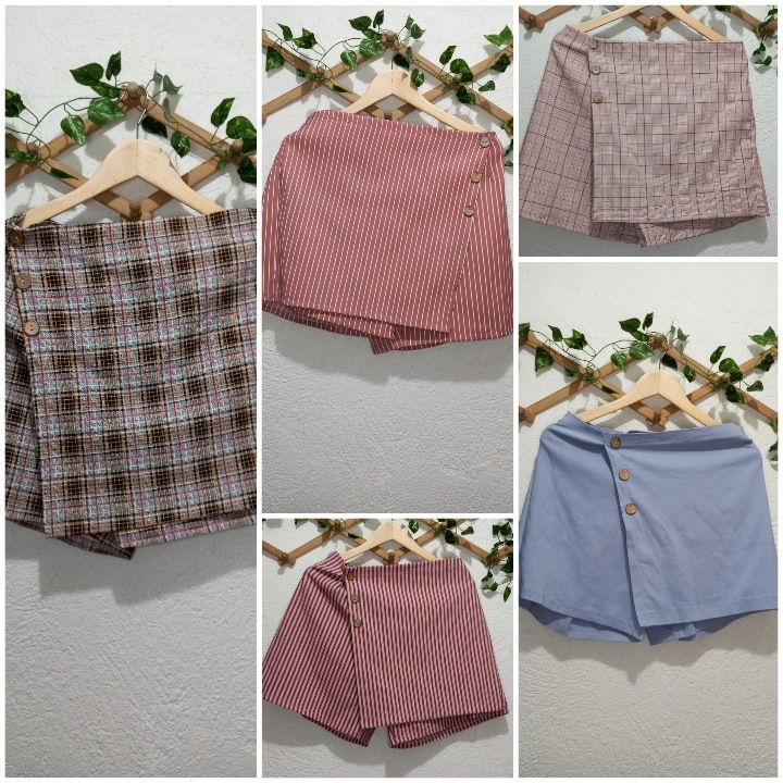 Plus Size Printed Palda Short (Skort) | Shopee Philippines