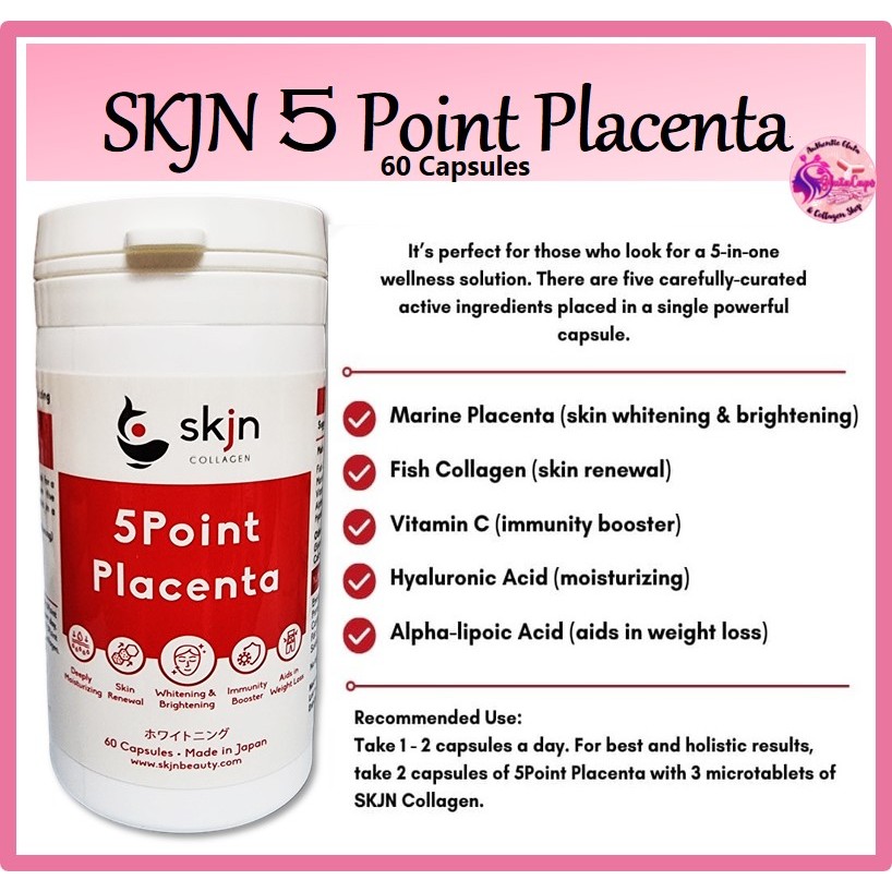 SKJN 5Point Placenta 60 Capsules Made in Japan | Shopee Philippines