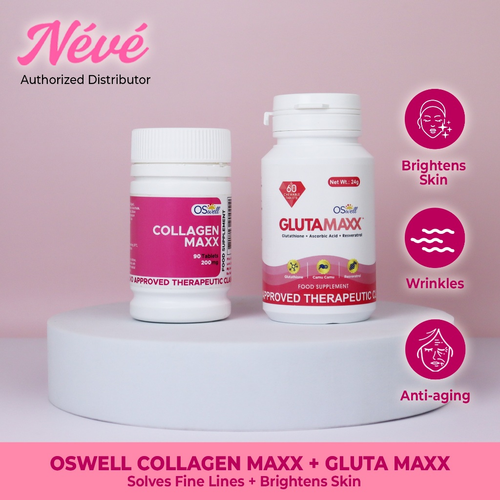 OSwell 1 Collagen Maxx for Anti-Aging w/ FREE 1 gluta maxx for ...