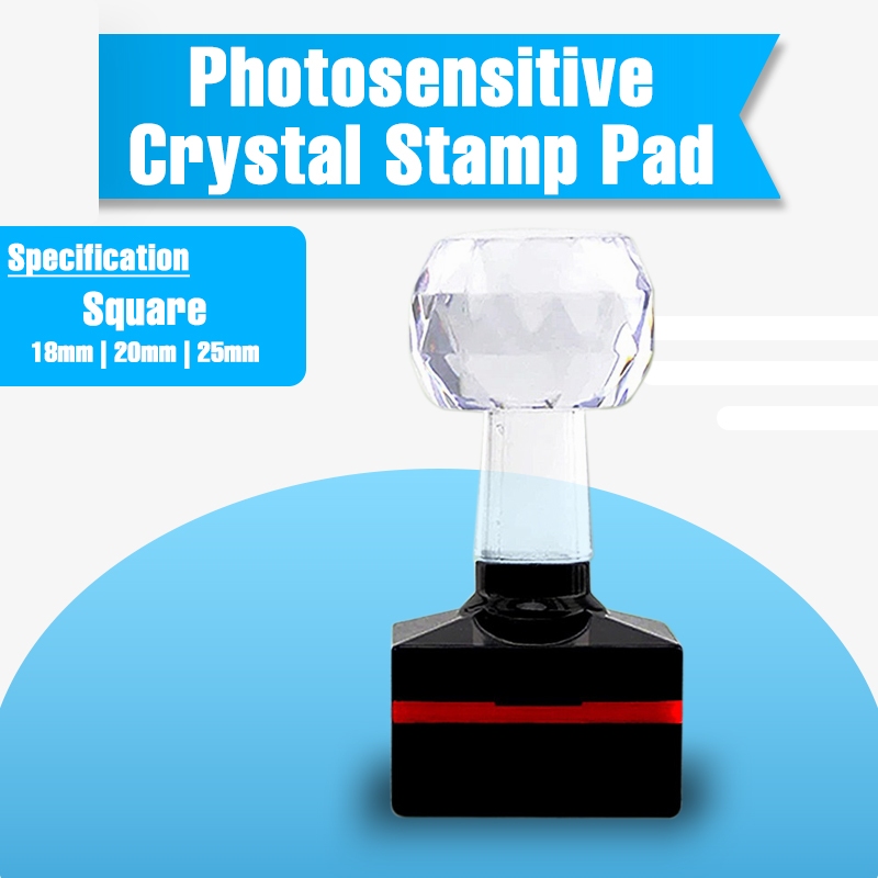 Square Crystal Stamp Pad and Case (Blanks) | Shopee Philippines