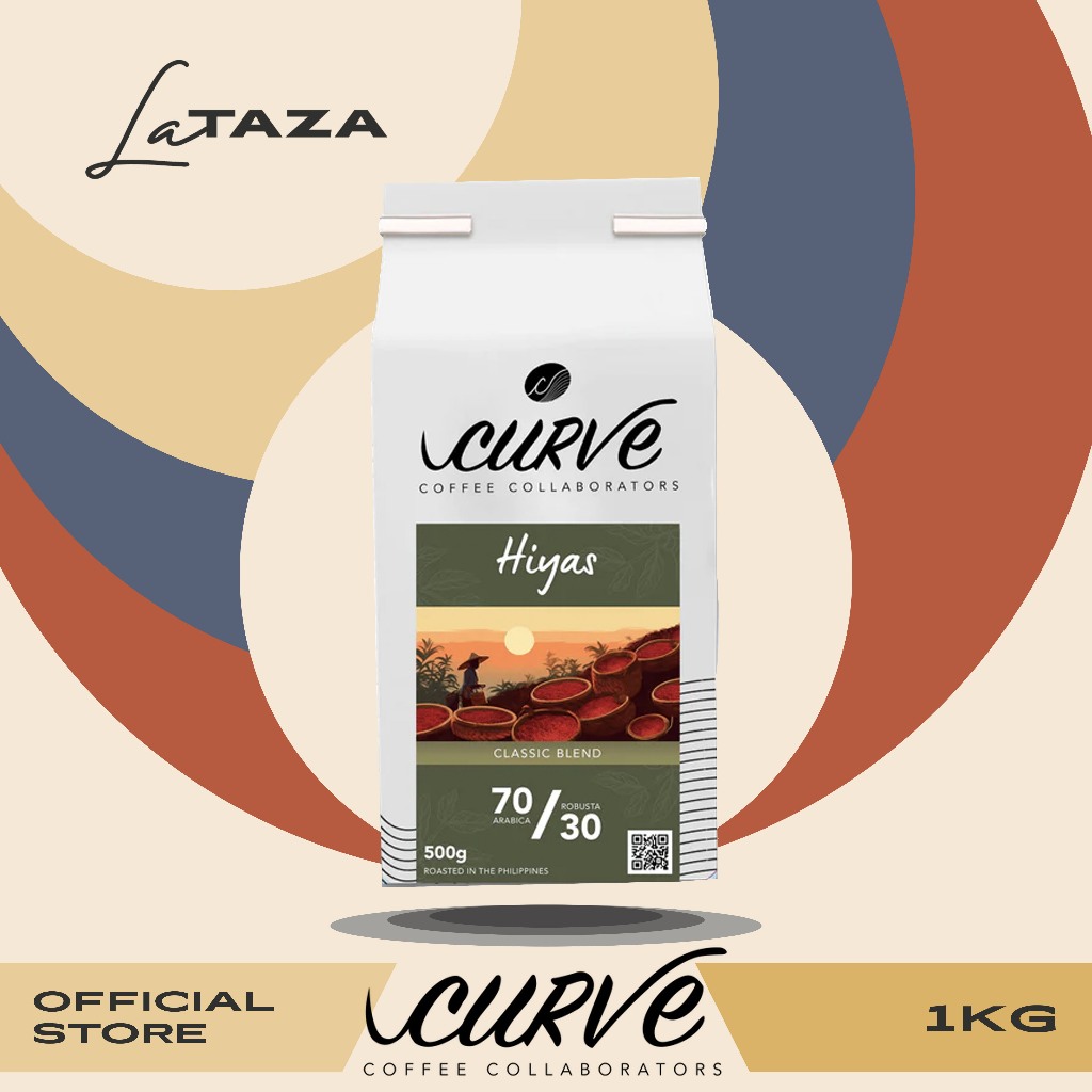 Curve Coffee HIYAS Santos Blend 1kg [BEANS] NEW PACKAGING | Shopee ...