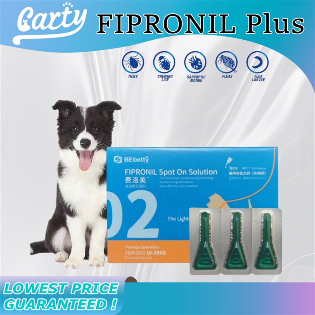 FIPRONIL Plus Spot On Solution Flea & Anti Tick Treatment for Medium ...