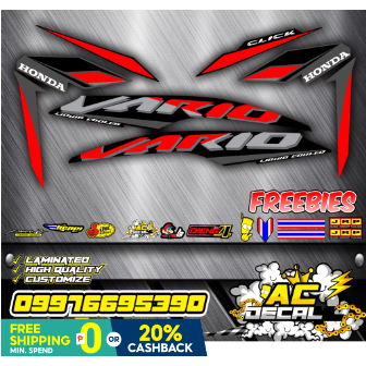 Honda Click V2 Game Changer Vario DECALS HIGH QUALITY W FREEBIES ...