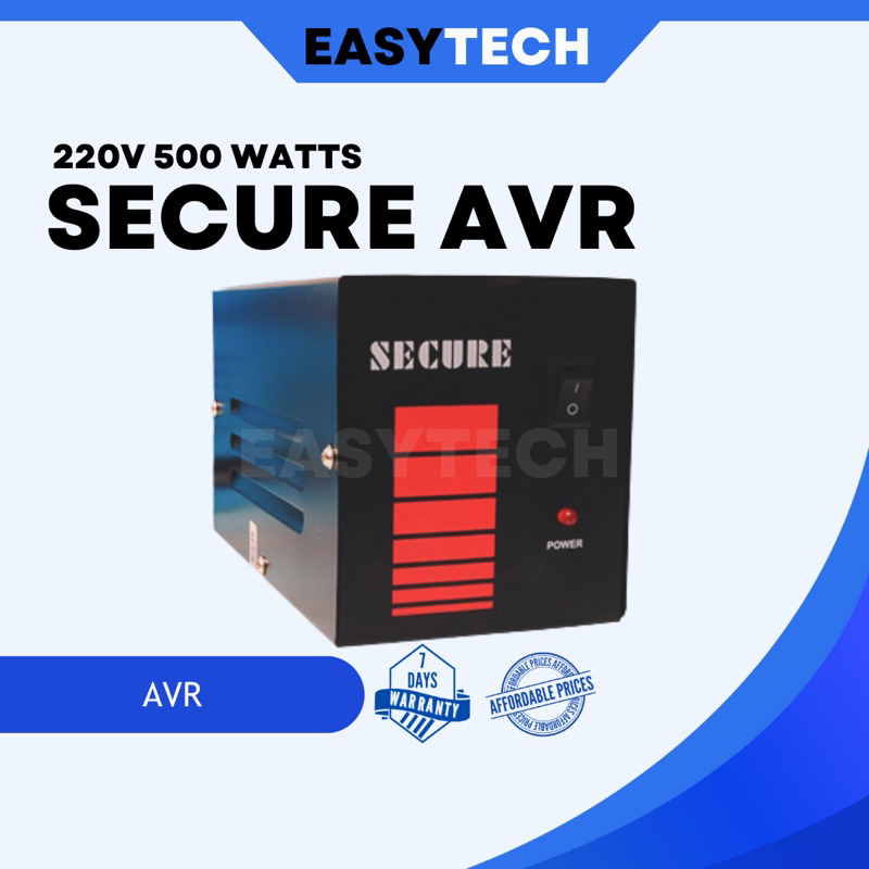 EASYTECH | Secure 220v AVR 500Watts | Shopee Philippines