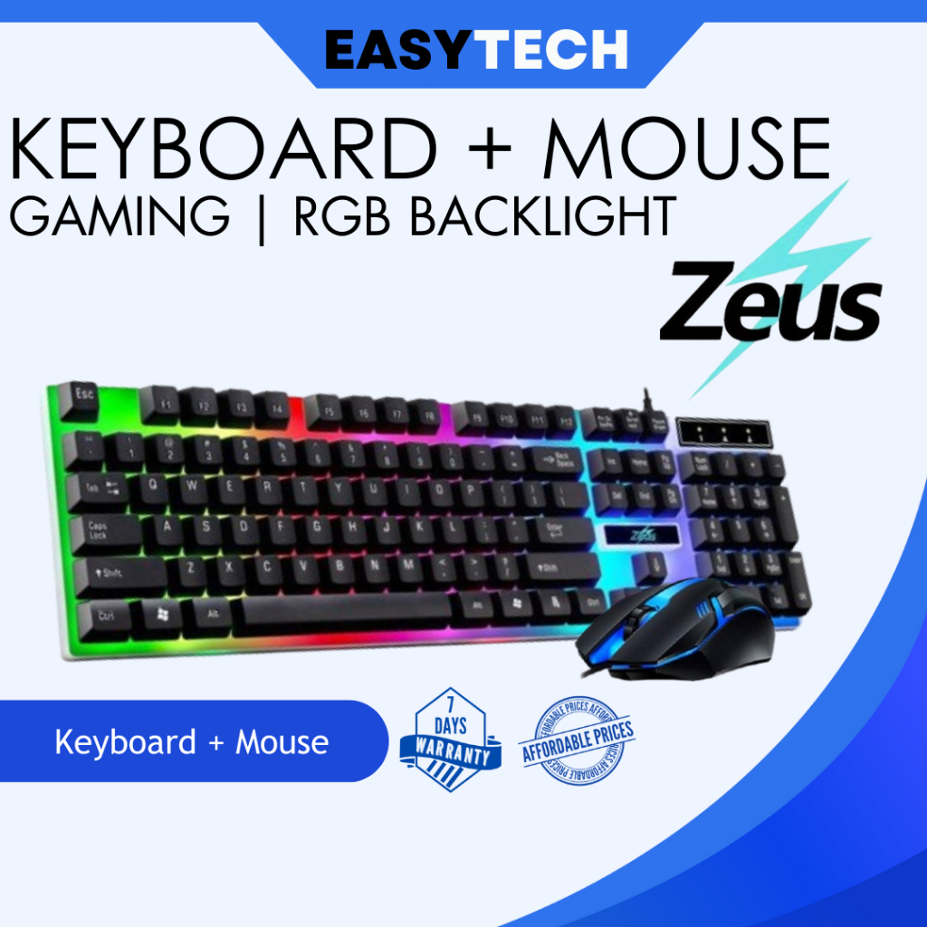 EASYTECH | Zeus K001( Amazing Swiftness ）Gaming Keyboard And Mouse ...