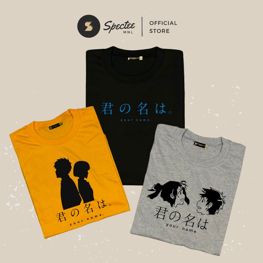 Y0UR NAME Anime Movie Tshirts | Spectee MNL Tee | Shopee Philippines