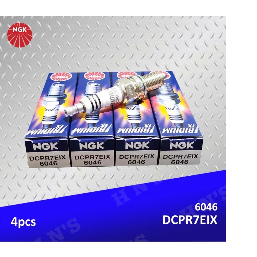 NGK DCPR7EIX Iridium IX Spark Plugs for Toyota Avanza / Suzuki Wagon / Chevrolet Spark ( Set of ...