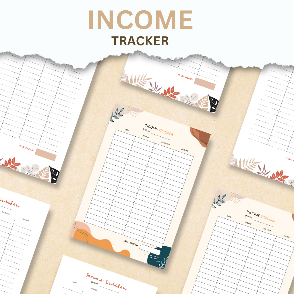 A5 Income Tracker | Financial Planner Budget Notepad for Business Home ...