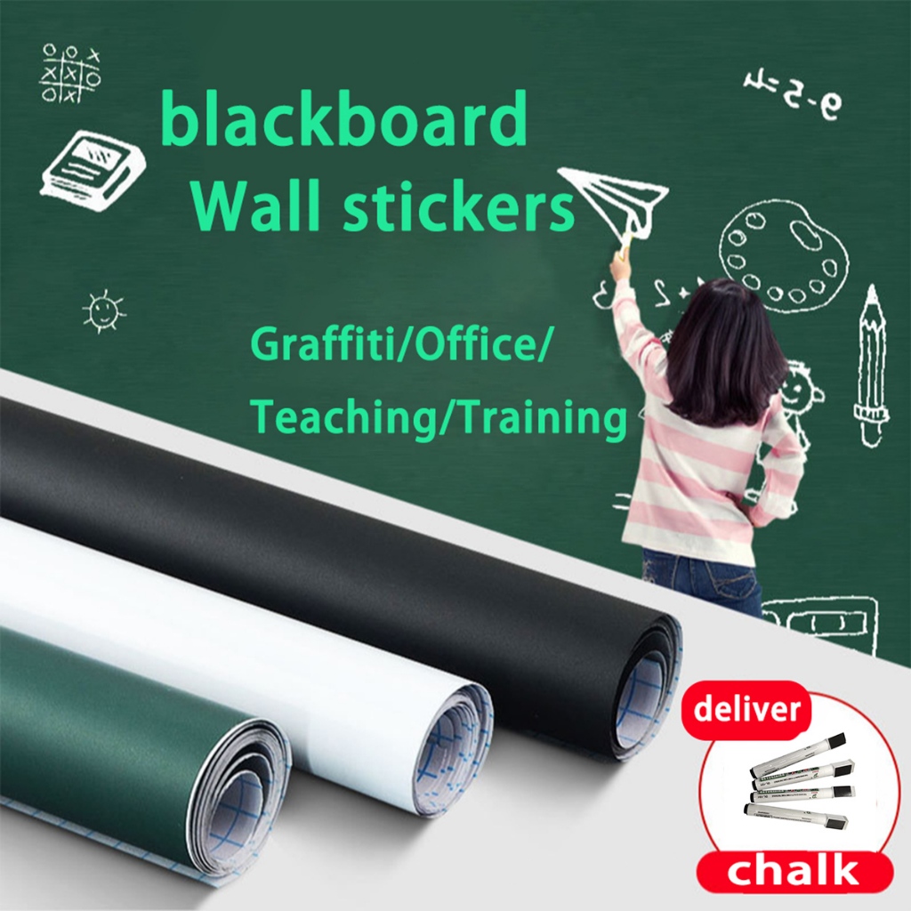 Sticker Blackboard || Sticker Whiteboard || Removable Vinyl Sticker (45 ...