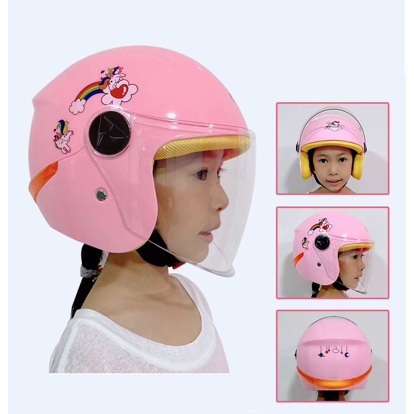 Kids Motorcycle Helmets Full Face Children's Motor Helmet Single Visor ...