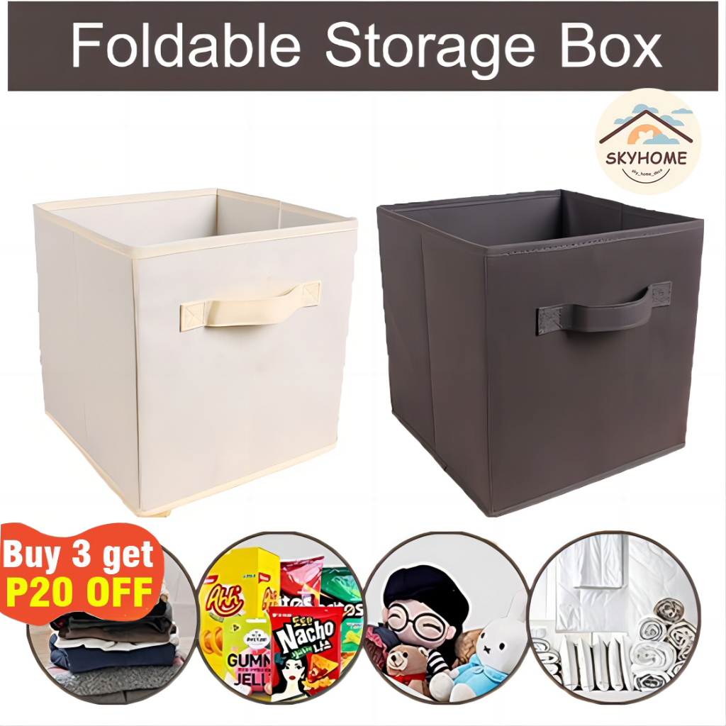 Foldable Storage Box Organizer No Cover multi-purpose, collapsible, non ...
