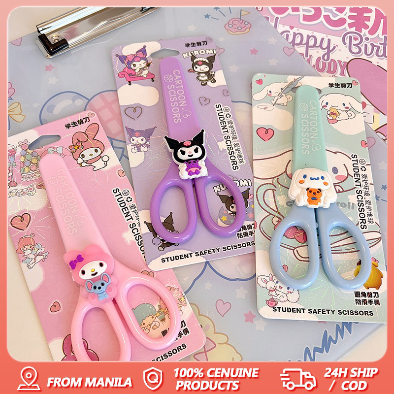 Sanrio Scissors Kuromi Yuki Melody Scissors Kids DIY Safety Scissors ...