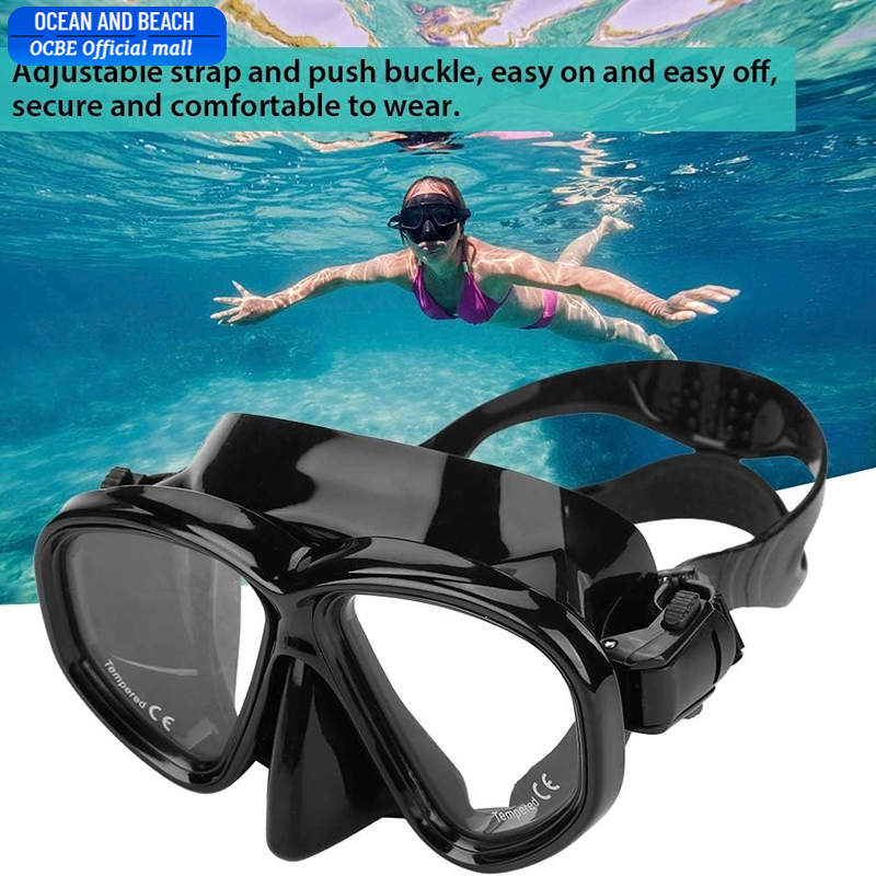 OCBE Diving Mask Snorkeling Freediving Mask Anti-Leak Diving Goggles ...