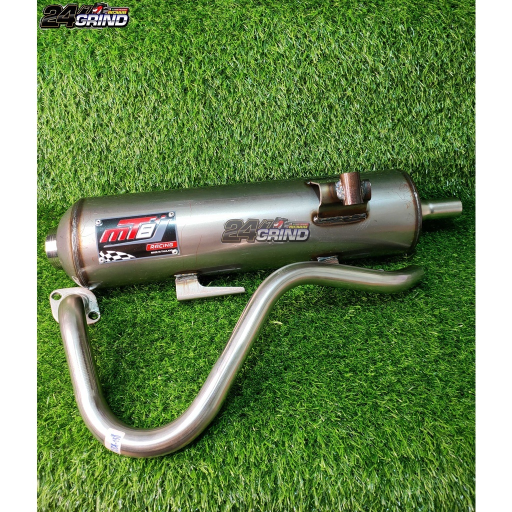 MT8 PIPE HONDA CLICK 125i/150i V2 TITANIUM TIP NEW LOGO ORIG THAILAND ...