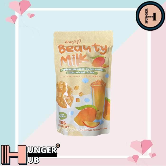 Dear Face Beauty Milk Mango 50,000mg Collagen Drink 10 sachets x 18g ...