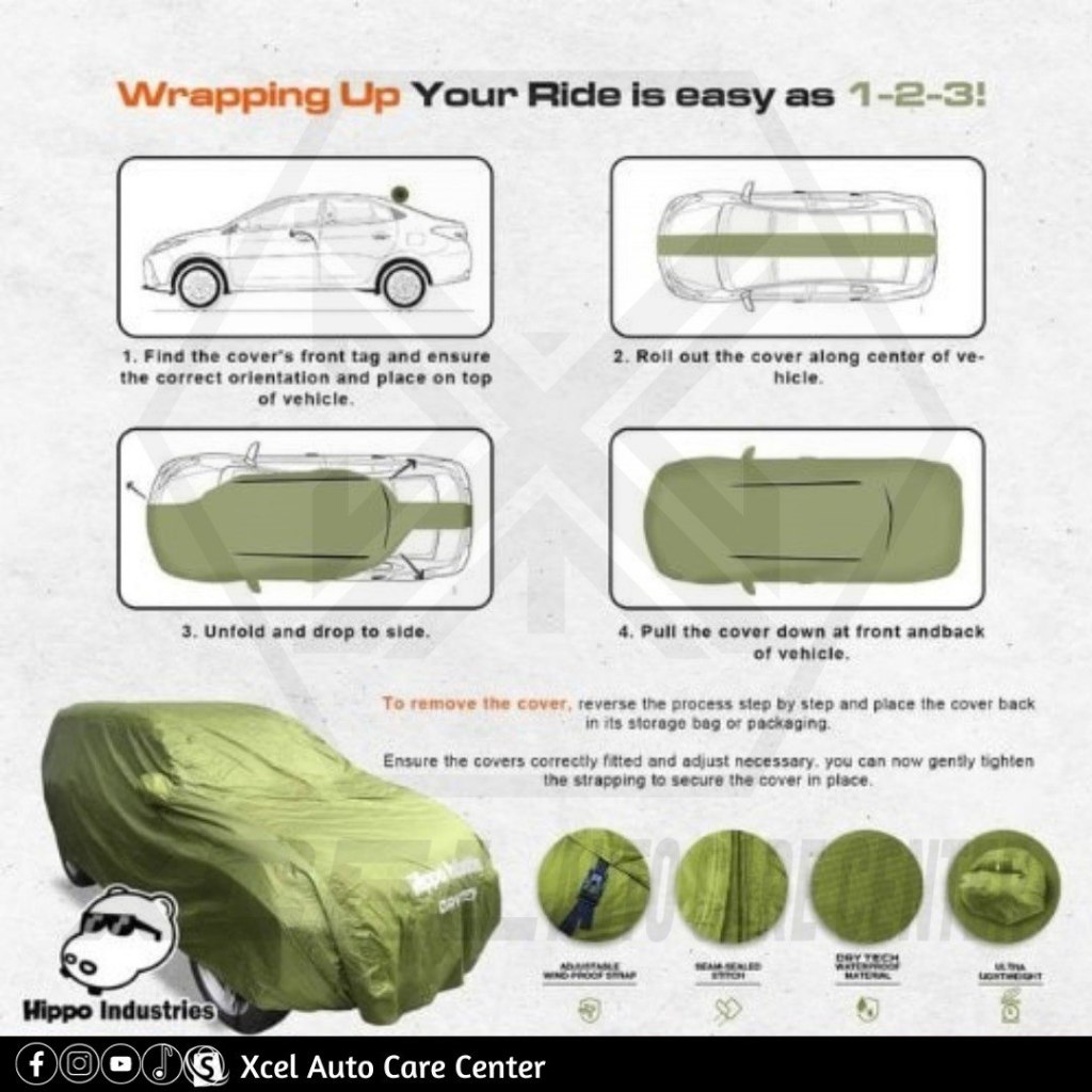 HIPPO DRY TECH OUTDOOR CAR COVER | Shopee Philippines