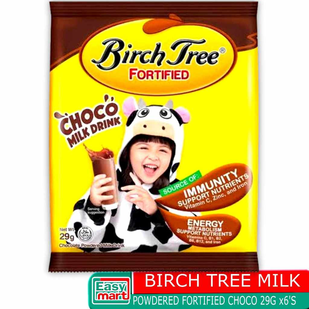 Easy.Mart Birch Tree Milk Powdered Fortified Choco Drink 29gx6's ...