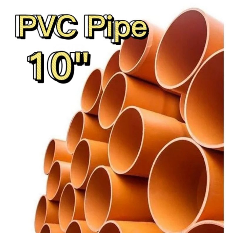 PVC Pipe 10" (250mm) 7.08mm Thickness Orange sold per 50cm 100cm 150cm ...
