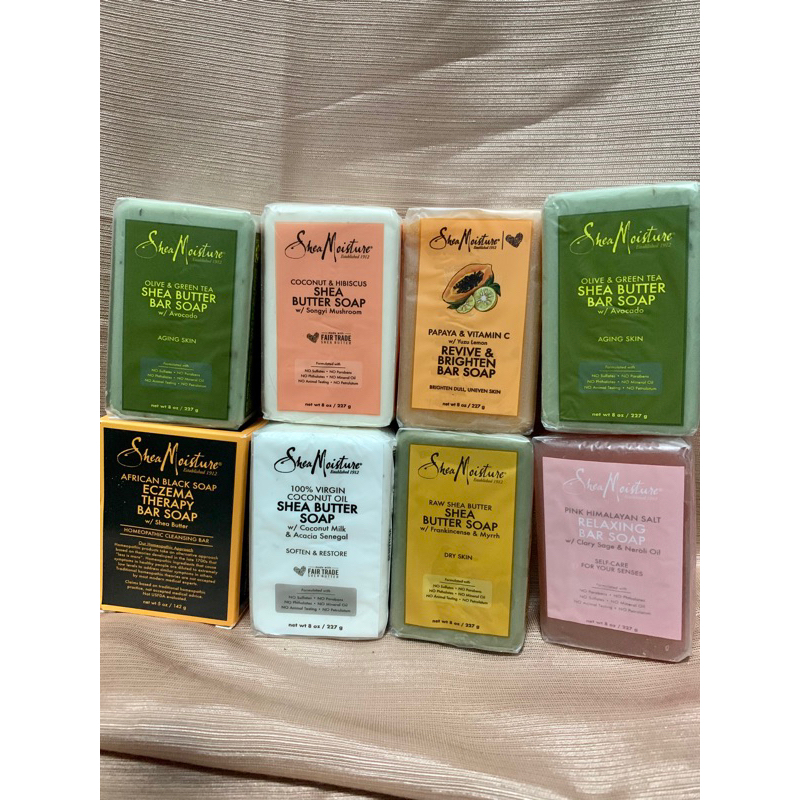 SHEA MOISTURE BAR SOAP 100% US BOUGHT | Shopee Philippines