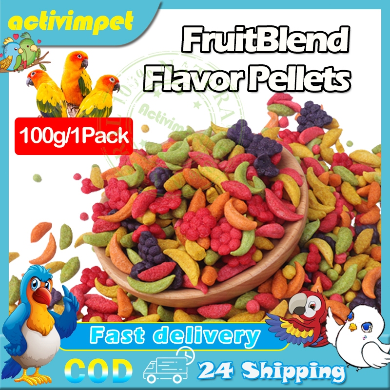 100g Zupreem FruitBlend Flavor Pellets Essential Nutrition Bird Food ...