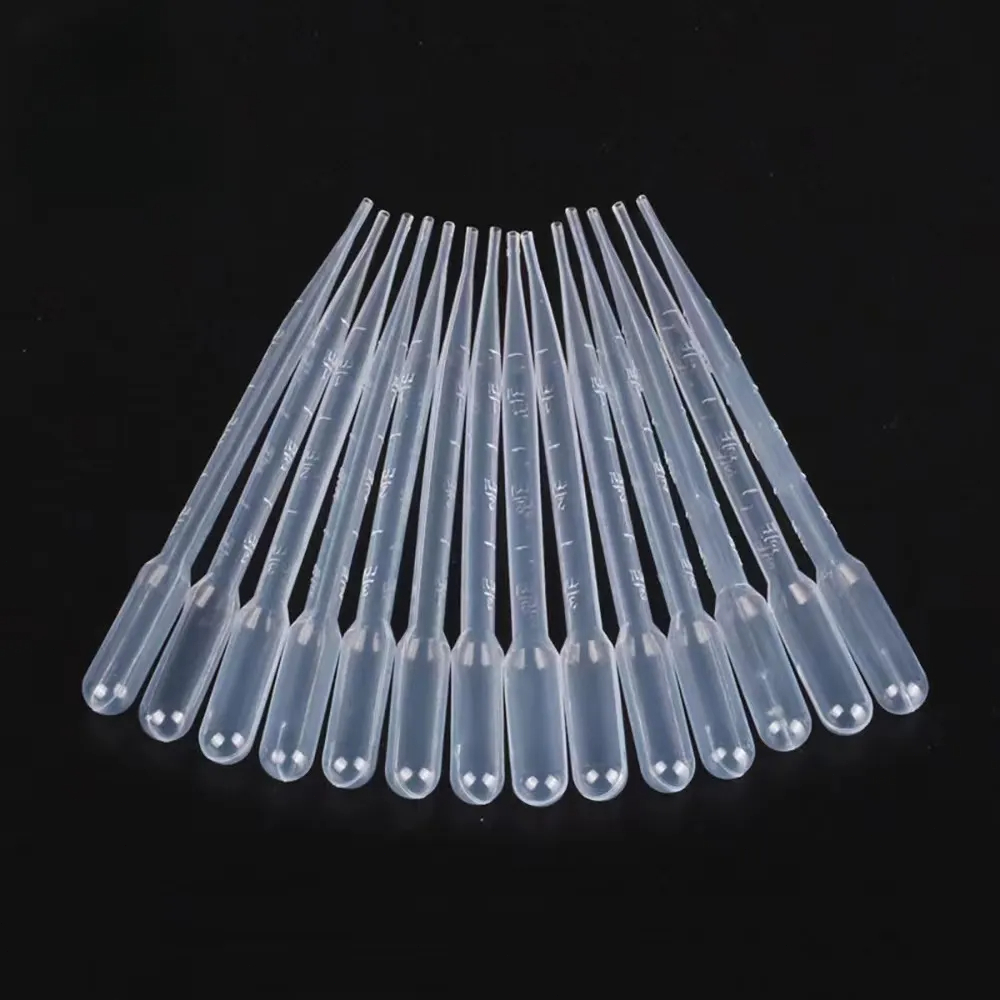100PCS Disposable Plastic Dropper 2ml/3ml Graduated Transfering Dropper ...