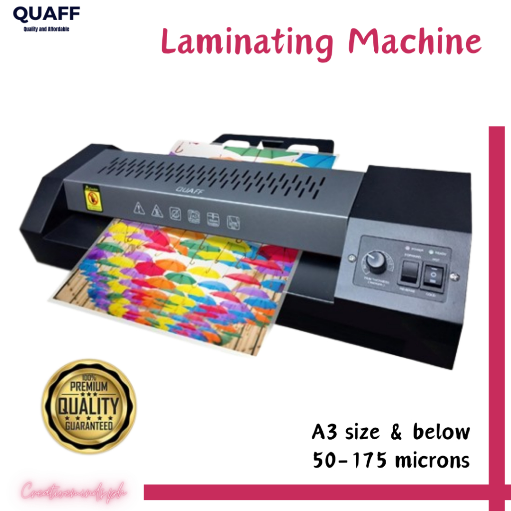QUAFF Metal Laminator Laminating Machine 320mm A3 (max laminate 175mic ...