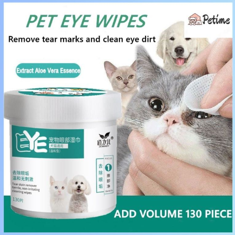 Petime Dog Eye Wipes,Cat Dog Eye Cleaner,Pet Tear Stain Rmover Wipes ...
