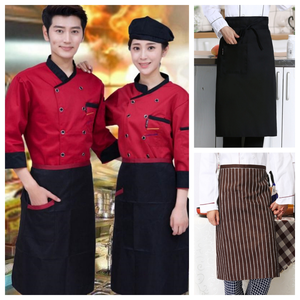 Chef Apron Half Apron Hotel Chef Apron Cafe Cooking Western Restaurant ...