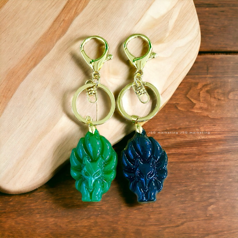 Original Nine Tailed Fox Jade Black Onyx Gemstone Pendant Lucky Charms ...