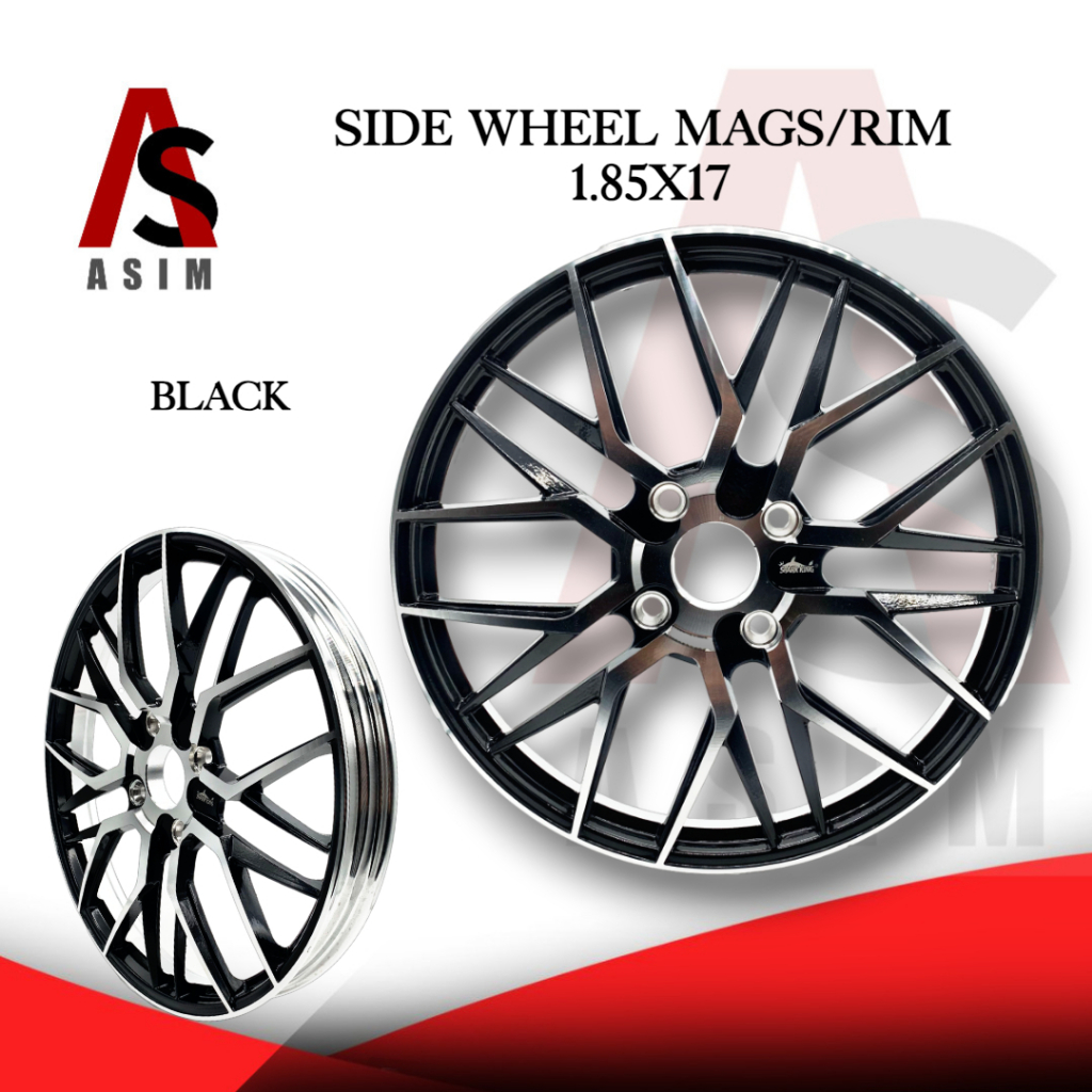 ASIM TRICYCLE MAGS SIDE WHEEL RIM 1.85x17INCHES FOR MOTORCYCLE ELITE ...