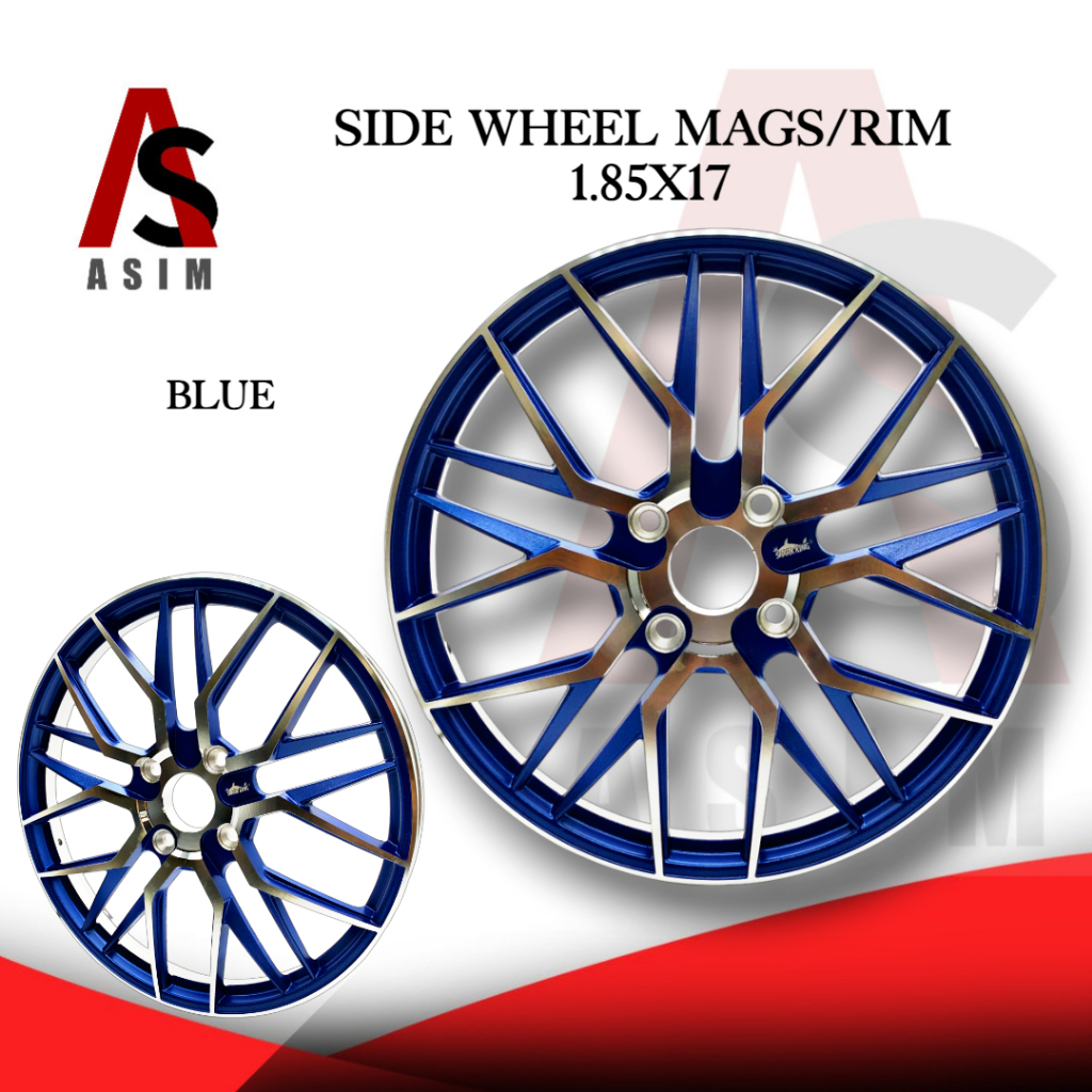 ASIM TRICYCLE MAGS SIDE WHEEL RIM 1.85x17INCHES FOR MOTORCYCLE ELITE ...