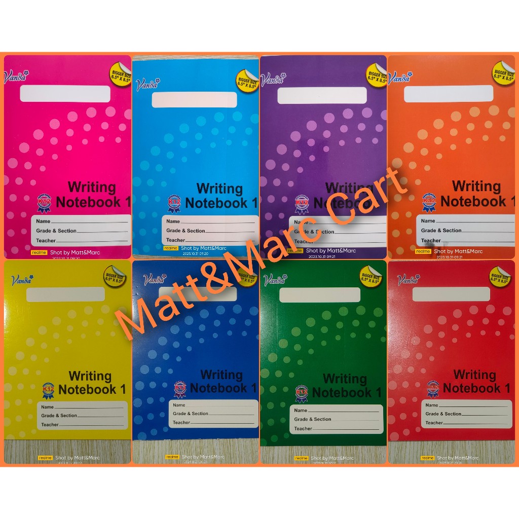VANDA K12 Writing Notebook 1 bigger size spacing SOLD PER PIECE ...