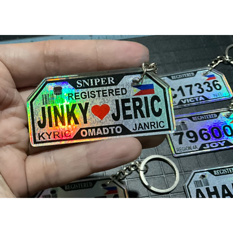 MINI MOTOR PLATE KEYCHAIN | Shopee Philippines