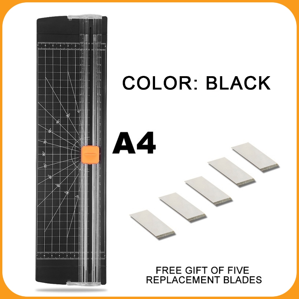 Portable Paper Trimmer Paper Cutter A4 Size Officom with FREE 5 EXTRA ...