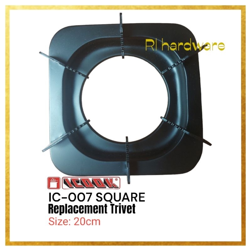 IC-007 Porcelain Black Trivet ( square ) | Shopee Philippines