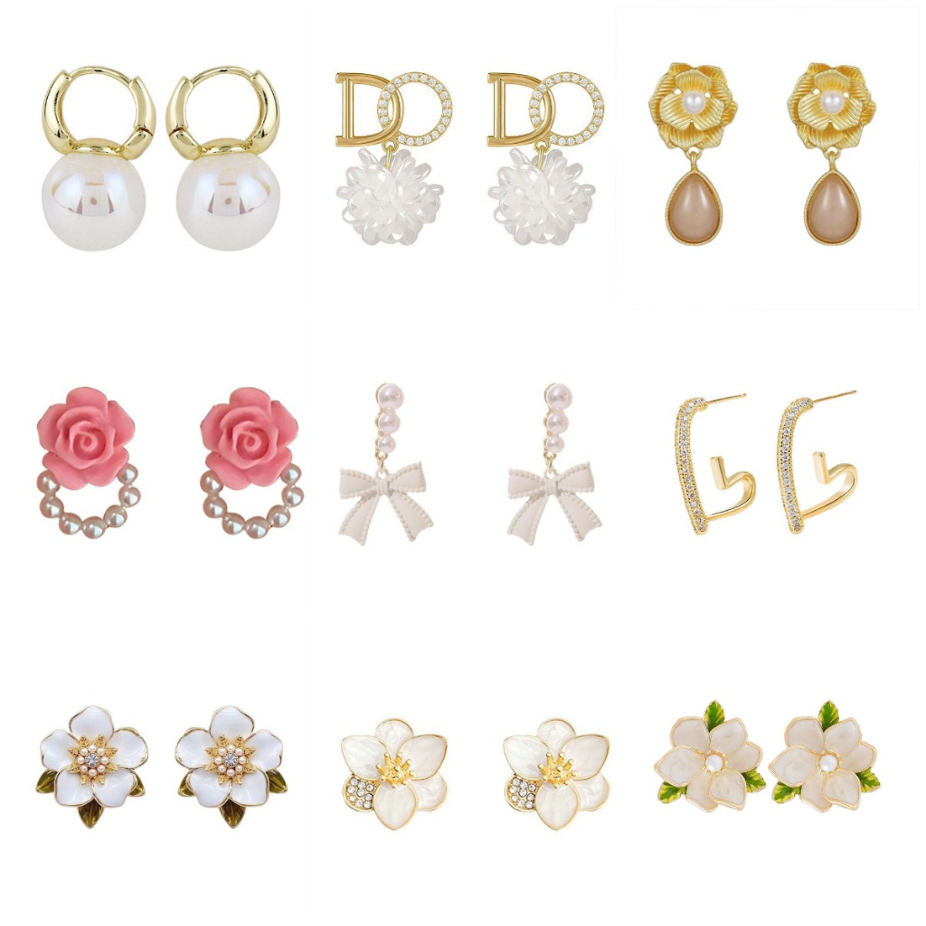 Fashion All-match Generous Light Luxury Lady High-end Stud Earrings A ...