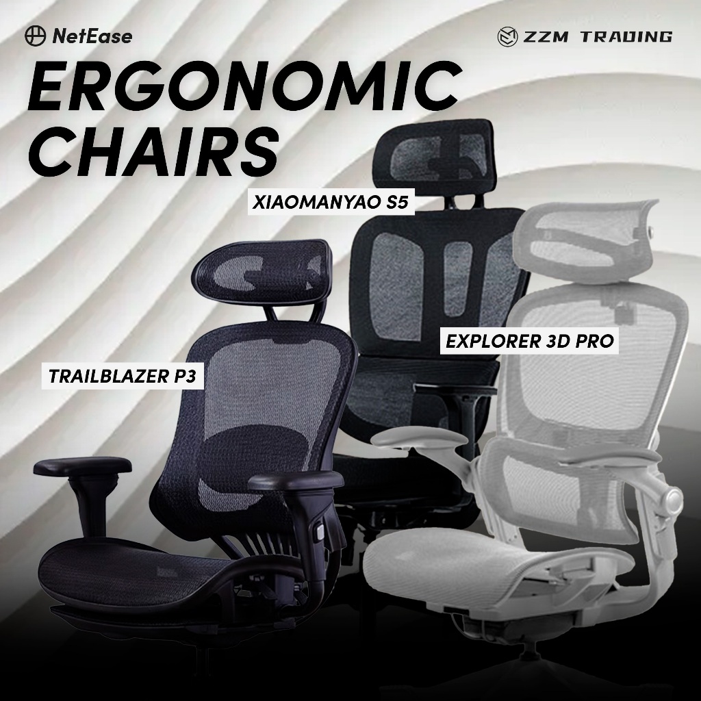 NetEase Trailblazer P3 / S5 / Explorer 3D Pro Ergonomic Chair ZZM ...