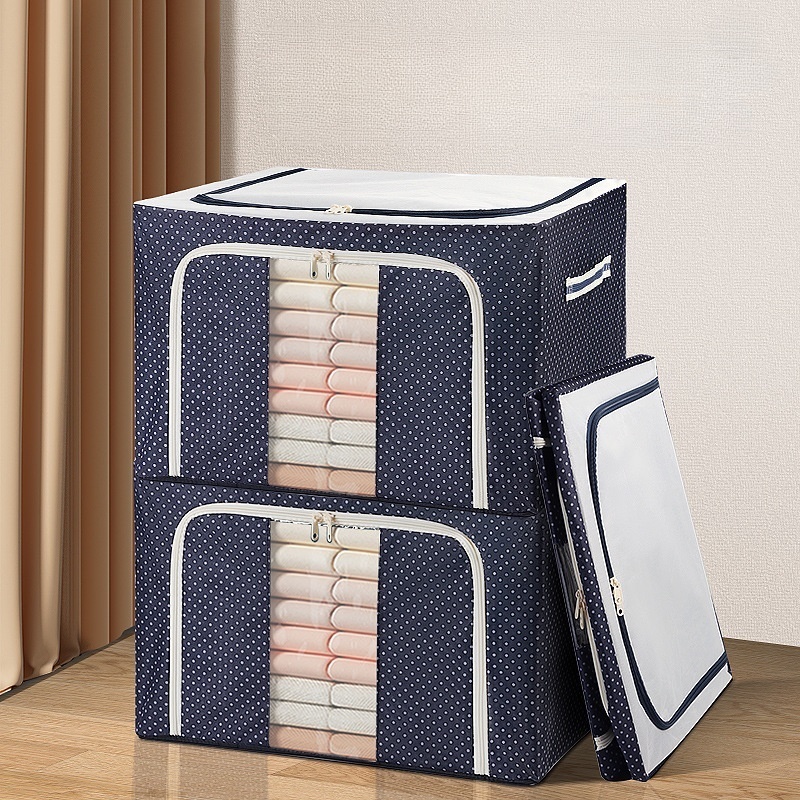 100L Extra Large Foldable Storage Box Clothing Storage Box Home ...