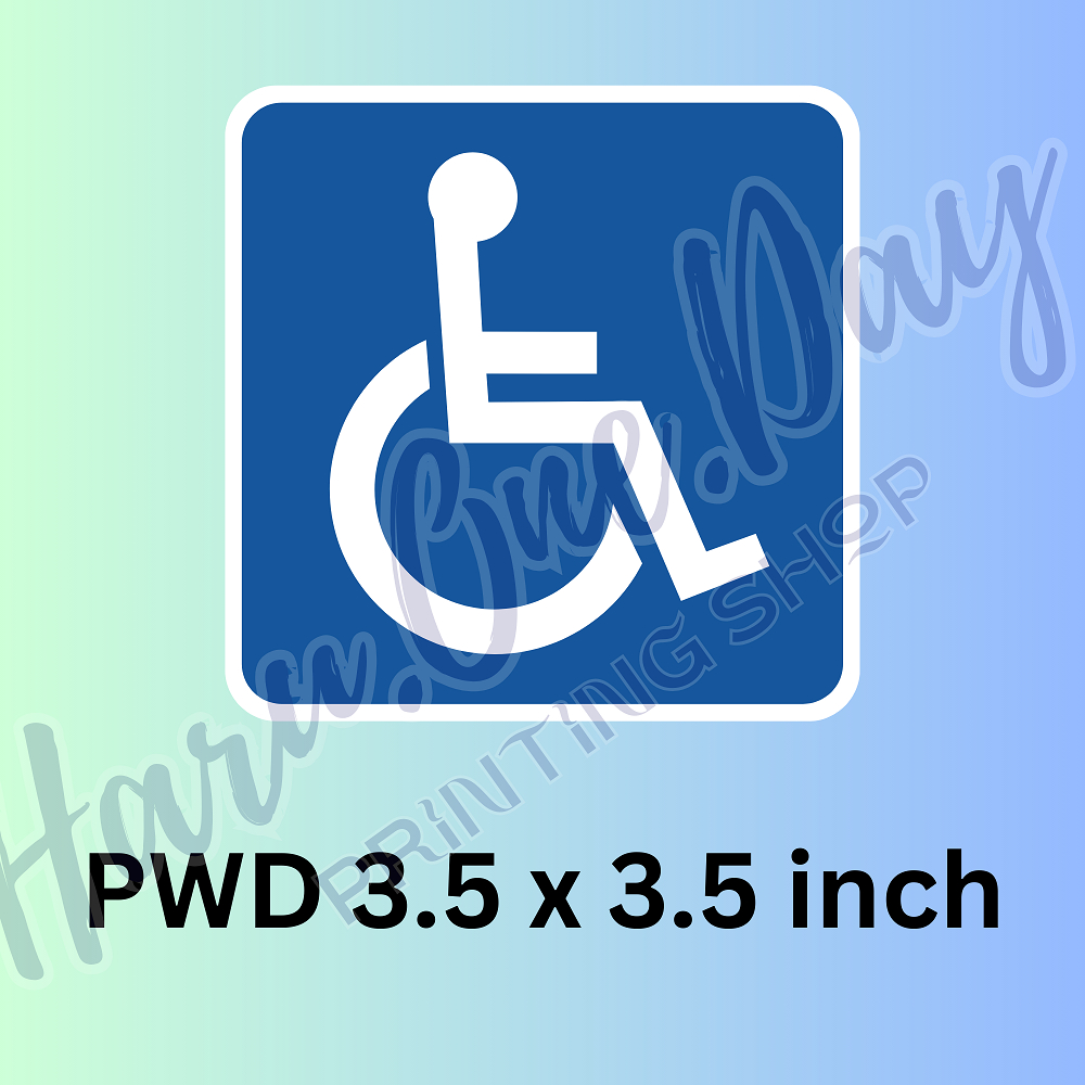 PWD Waterproof Sticker Vinyl | Shopee Philippines