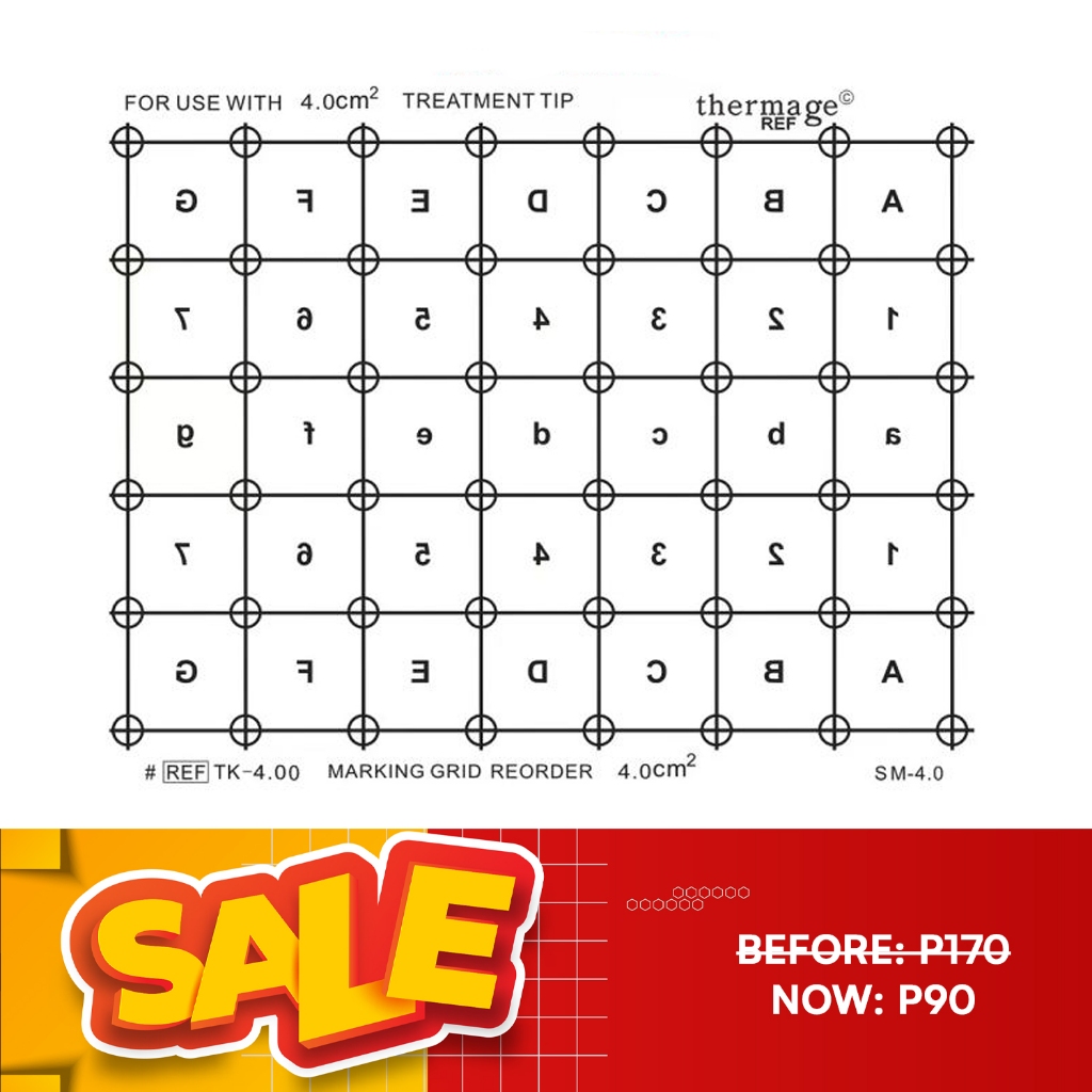 Thermage Grid Paper for RF Fractional Machine (for face) | Shopee ...