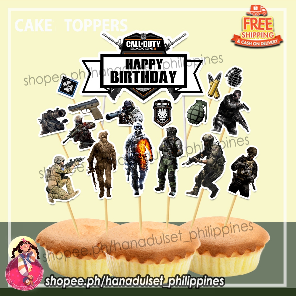 Call of Duty Cake Topper SET Happy BIrthday | Shopee Philippines