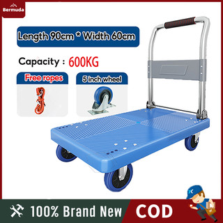 Strong Thick Steel Trolley Cart Portable (500KG/1000KG) Hand Truck ...